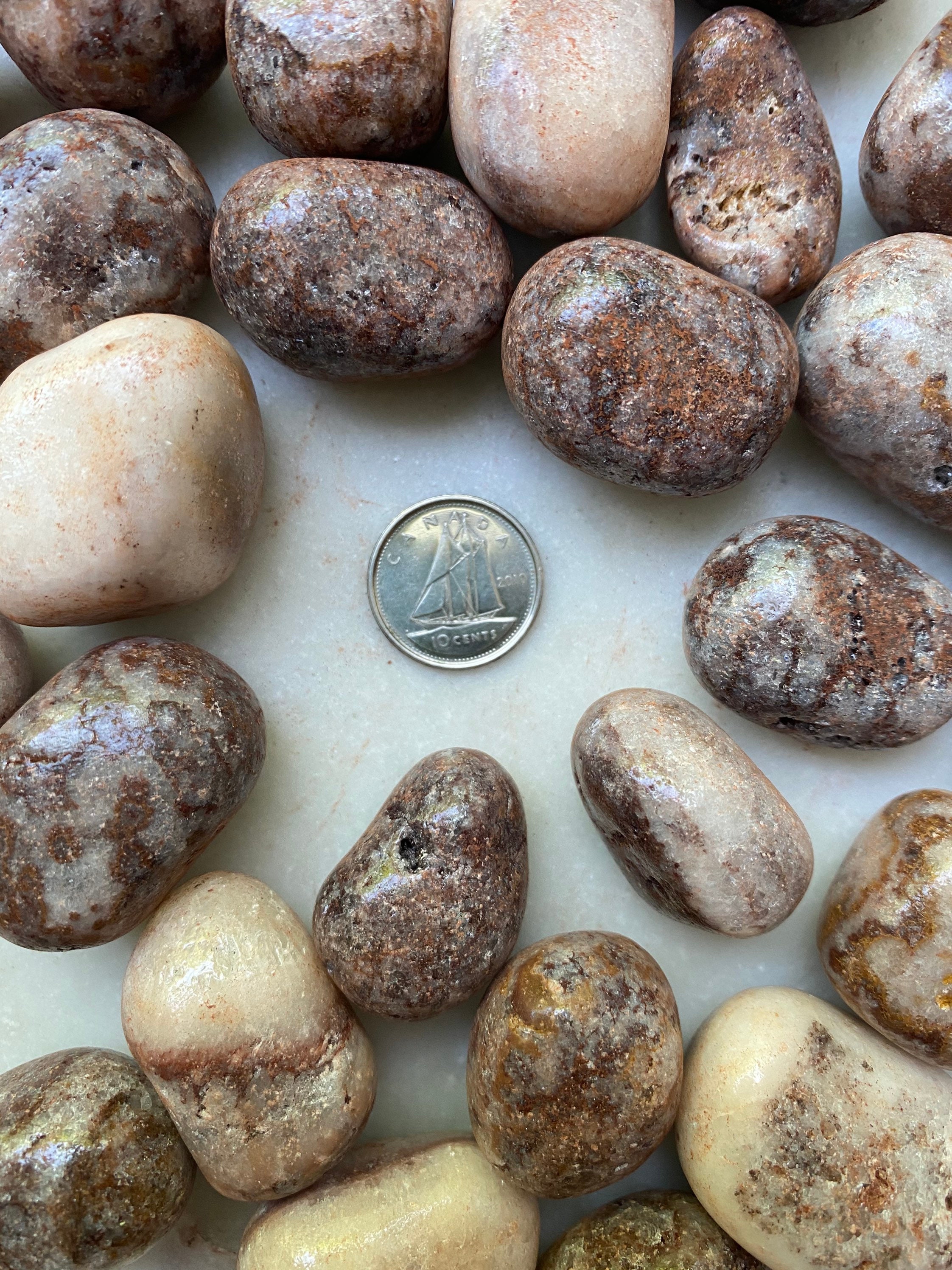 Aragonite Red Tumbled Crystal Stone | Etsy