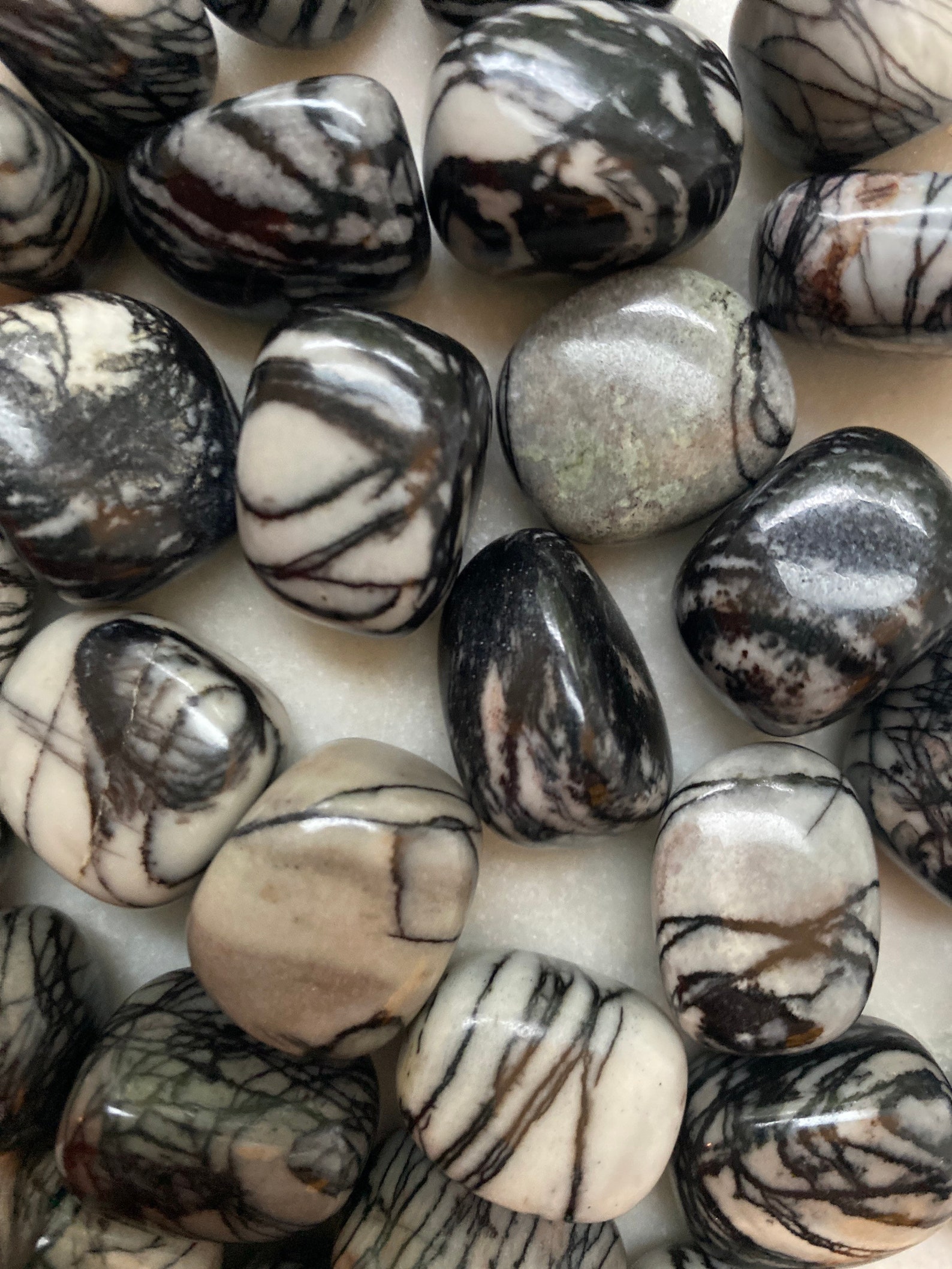 Jasper Net Picasso Tumbled Crystal - Etsy