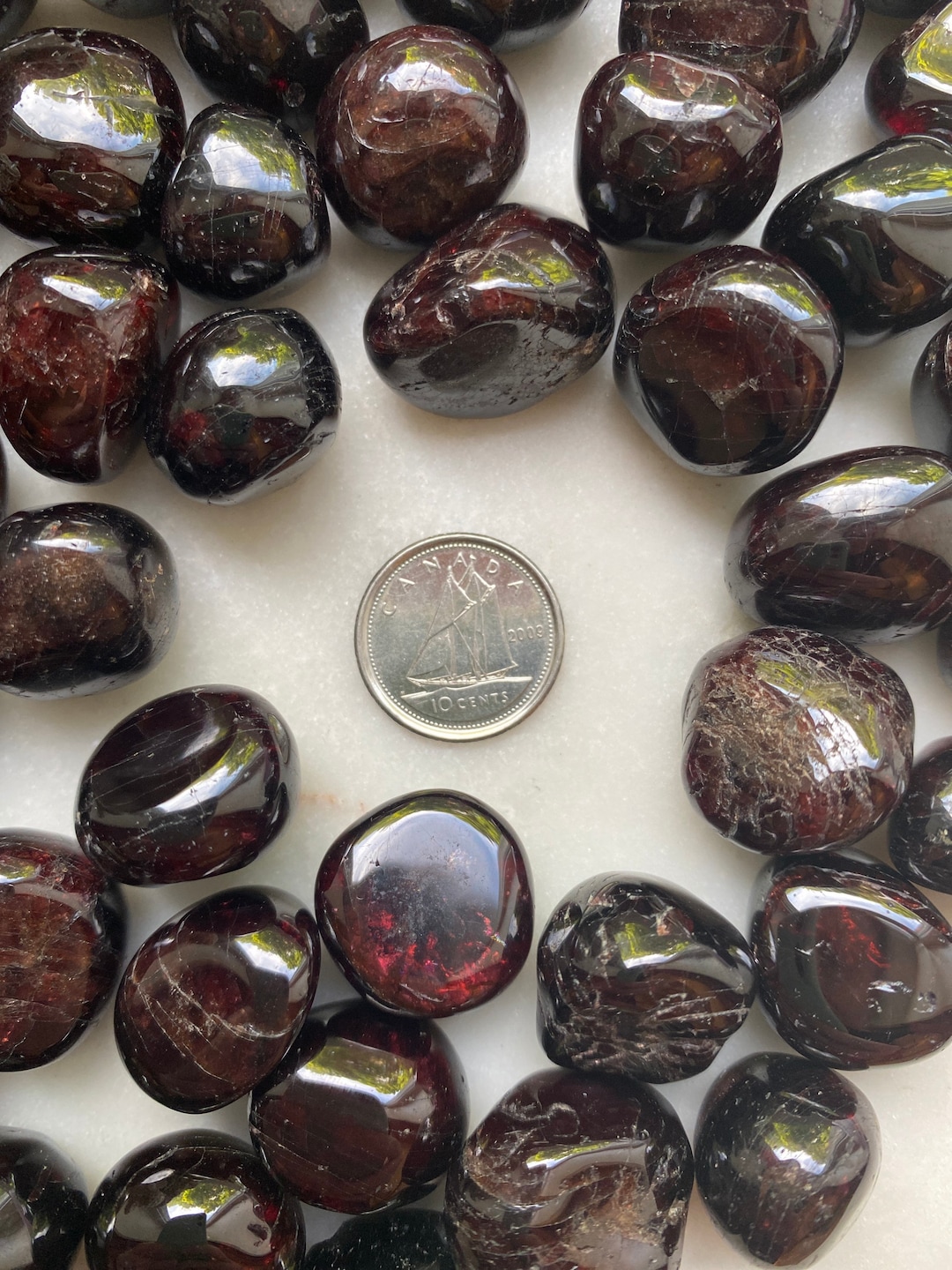 Garnet SMALL Tumbled Crystal - Etsy