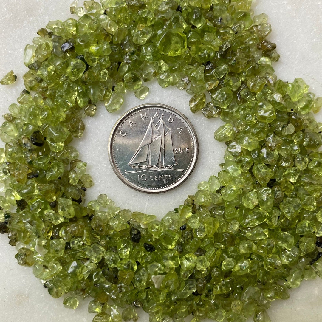 Peridot TINY Tumbled Crystals (includes 5 Grams) - Etsy