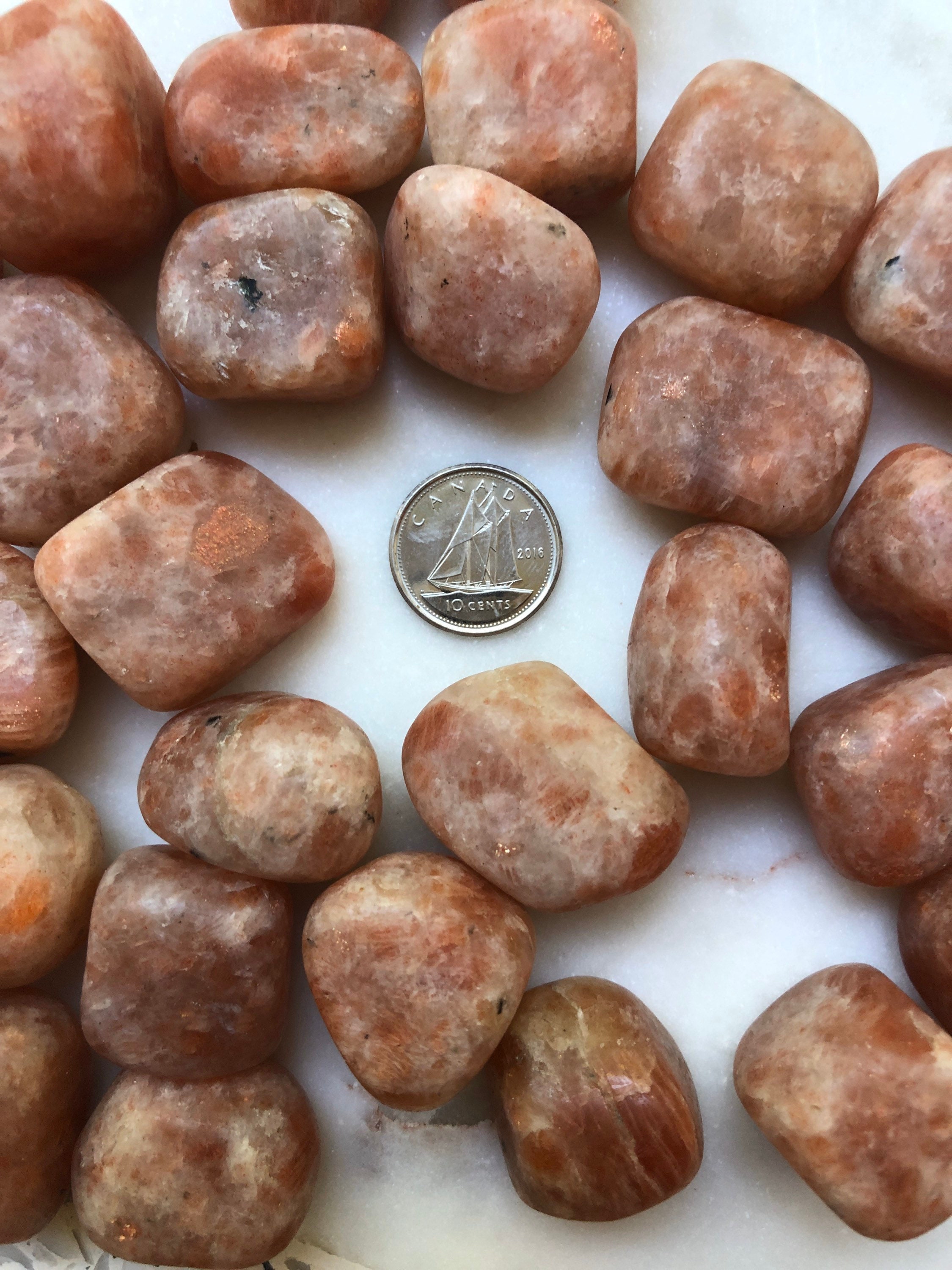 Sunstone Tumbled Crystal | Etsy Canada