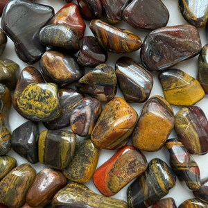 Tiger Iron Tumbled Crystal Stone | Etsy