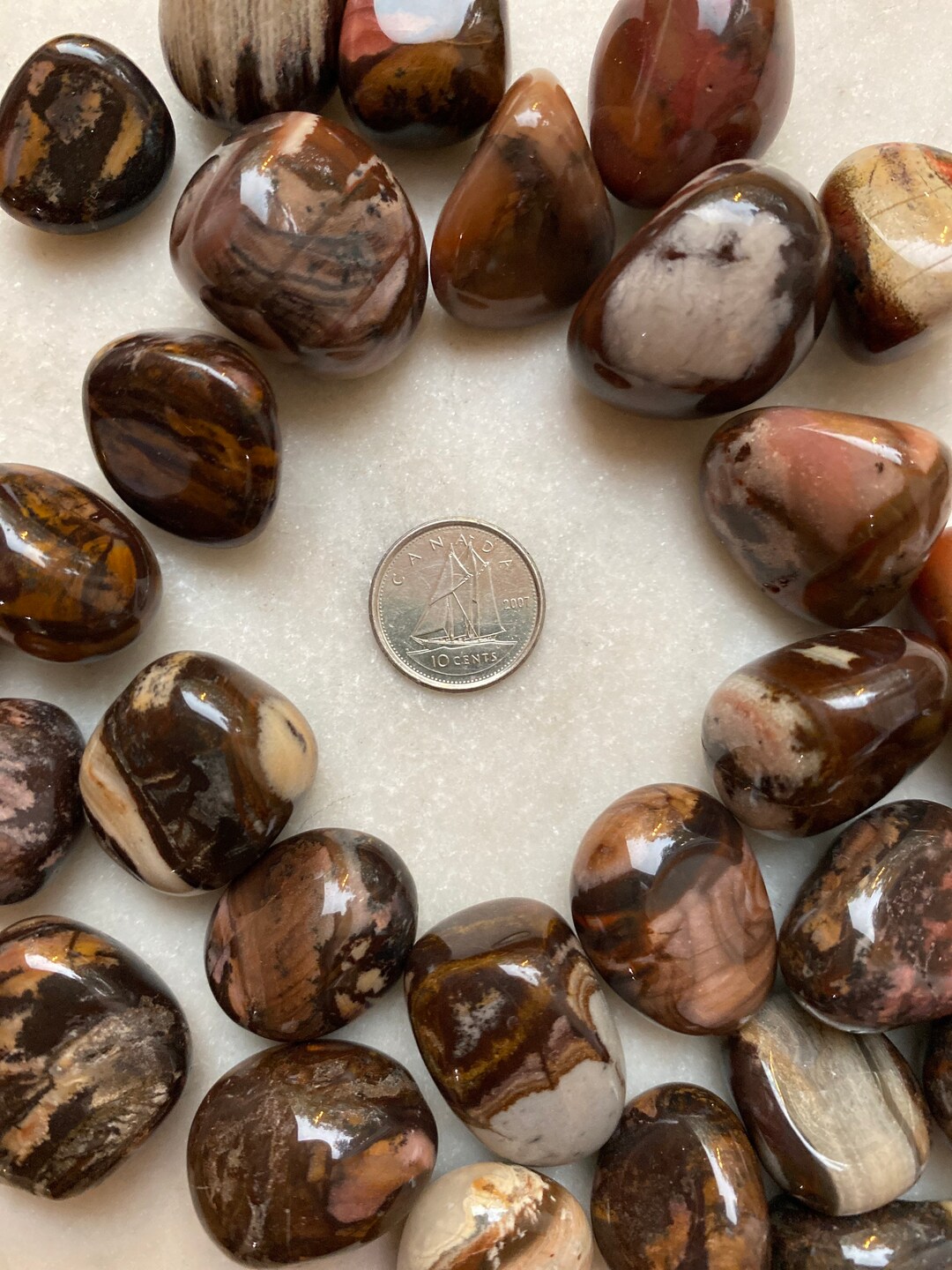 Bamboo Leaf Agate Tumbled Crystal - Etsy