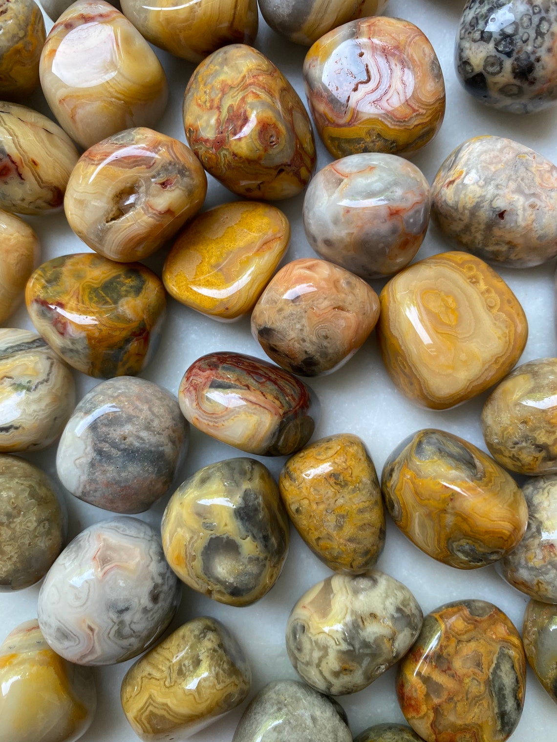 Crazy Lace Agate Tumbled Crystal - Etsy