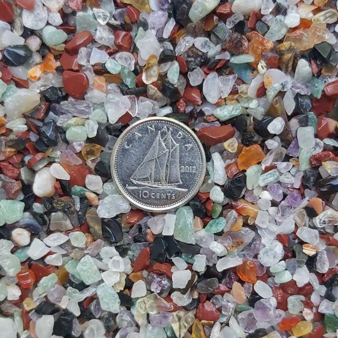 CRUSHED Mixed Natural Stone Chip Crystals (includes 20 Grams) - Etsy