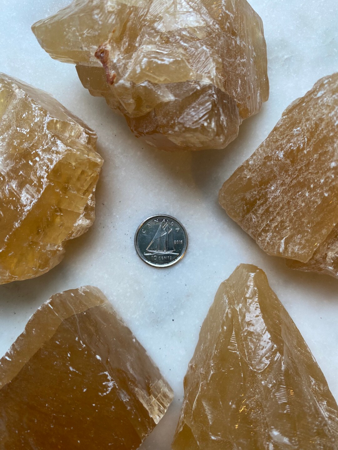 Honey Calcite LARGE Rough Crystal - Etsy