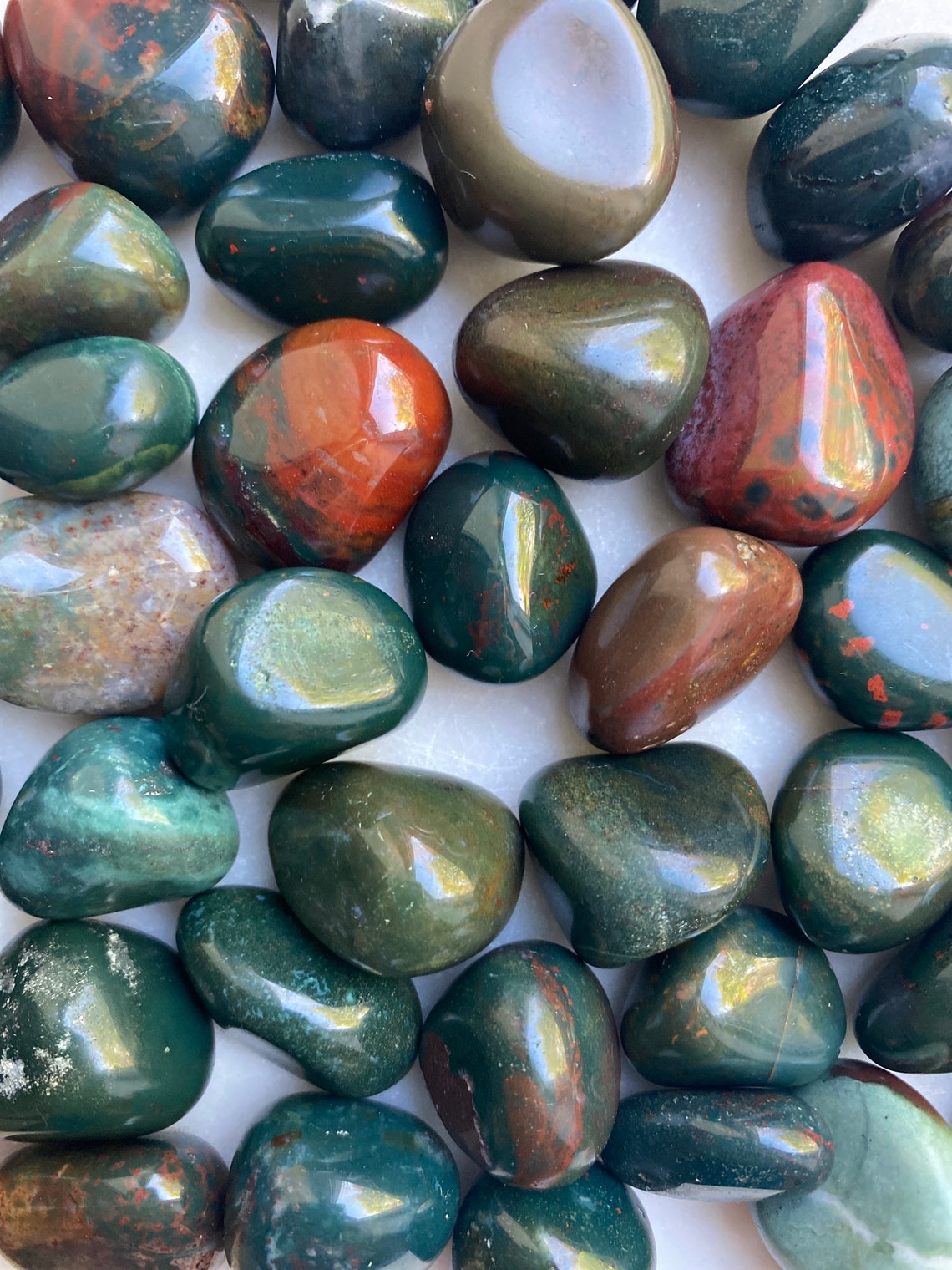 Bloodstone India SMALL Tumbled Crystal - Etsy