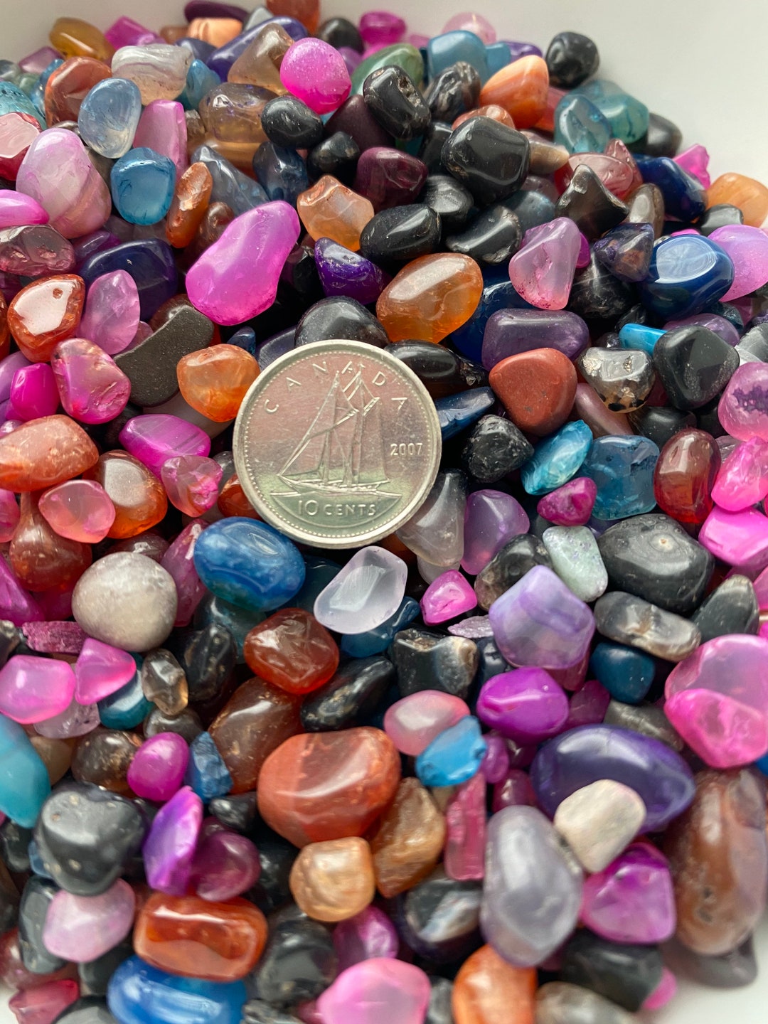 Coloured Agate TINY Crystals (includes 10 Grams) - Etsy