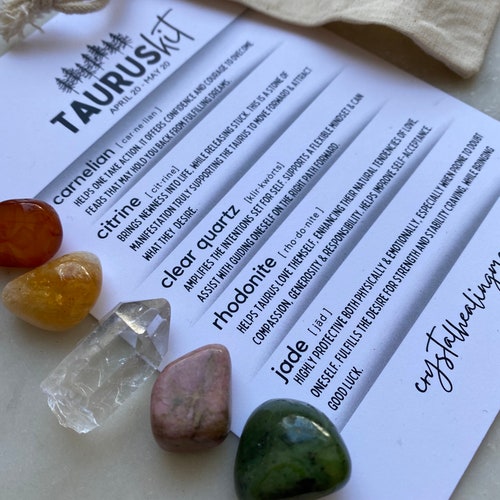 Taurus Crystal Kit april 20 May 20 - Etsy