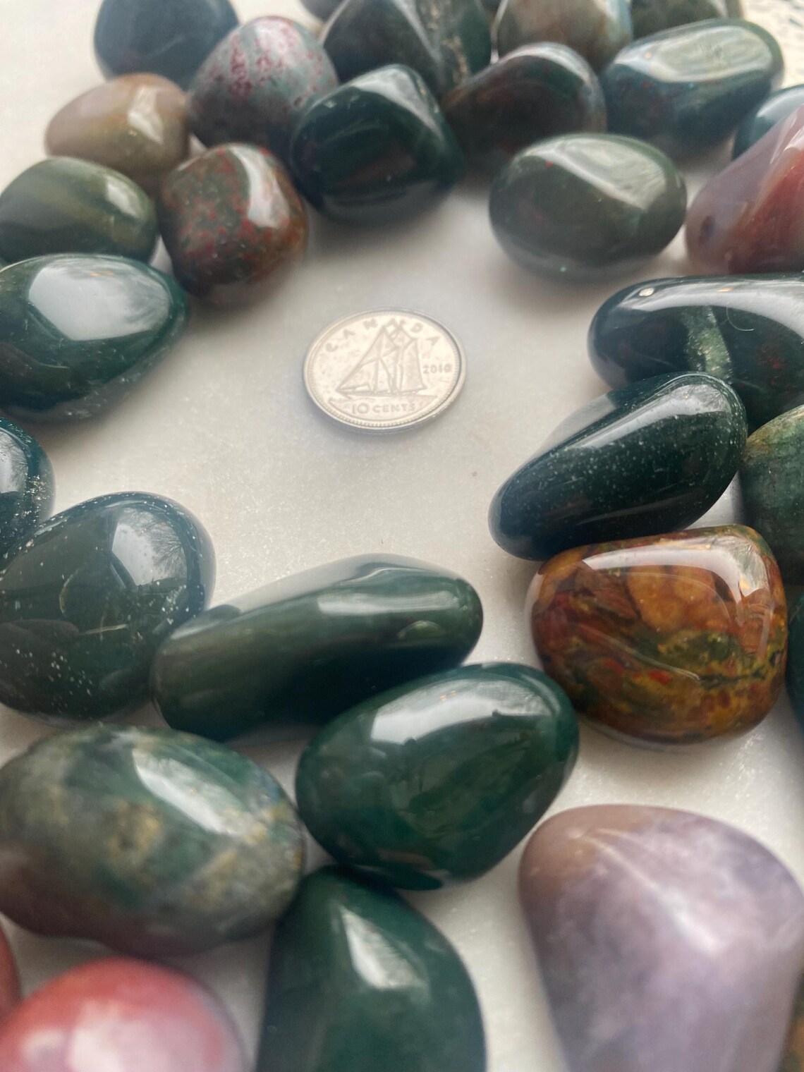 Bloodstone India SMALL Tumbled Crystal - Etsy