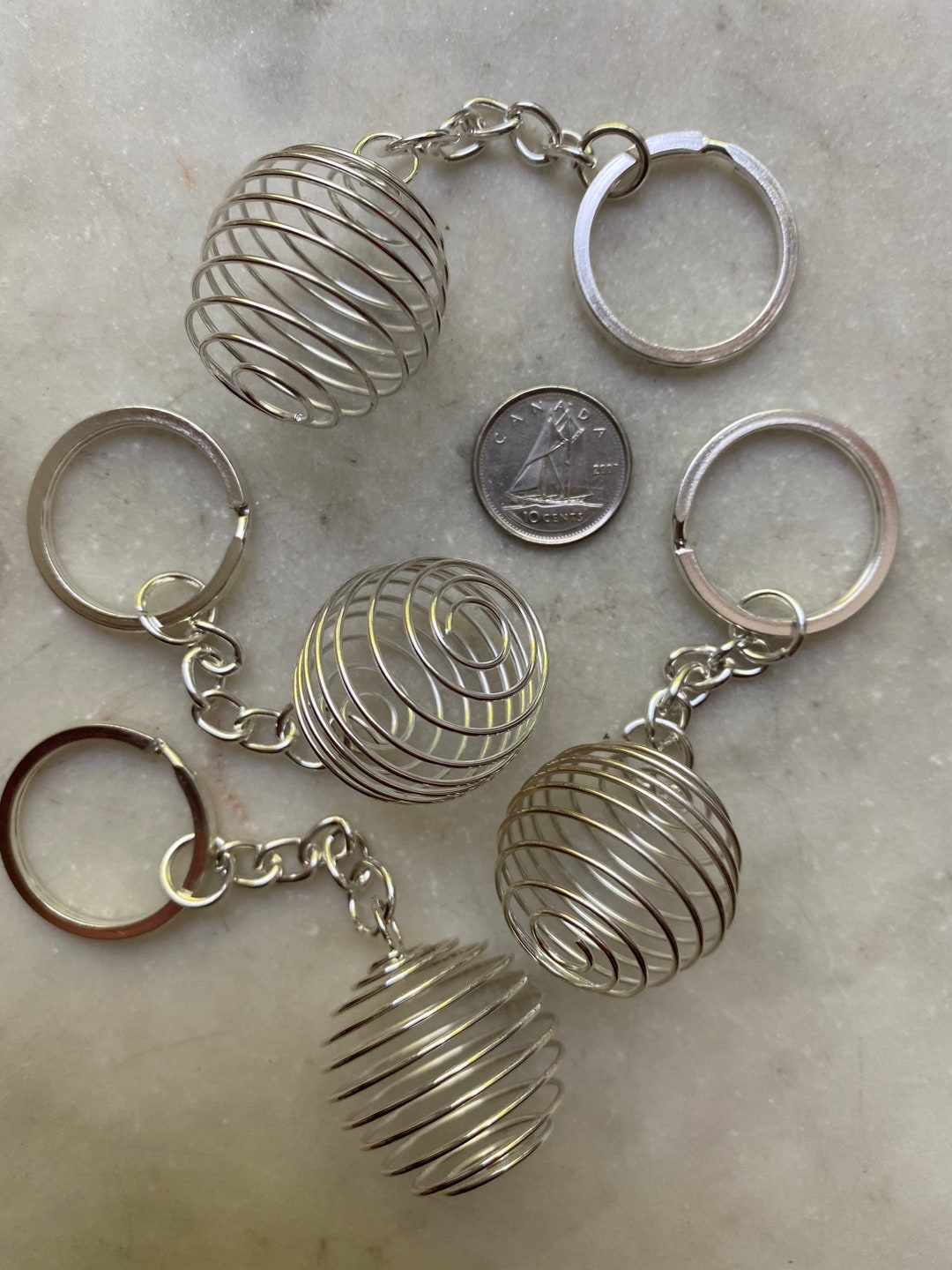 Keychain Cage (silver Plated) - Etsy