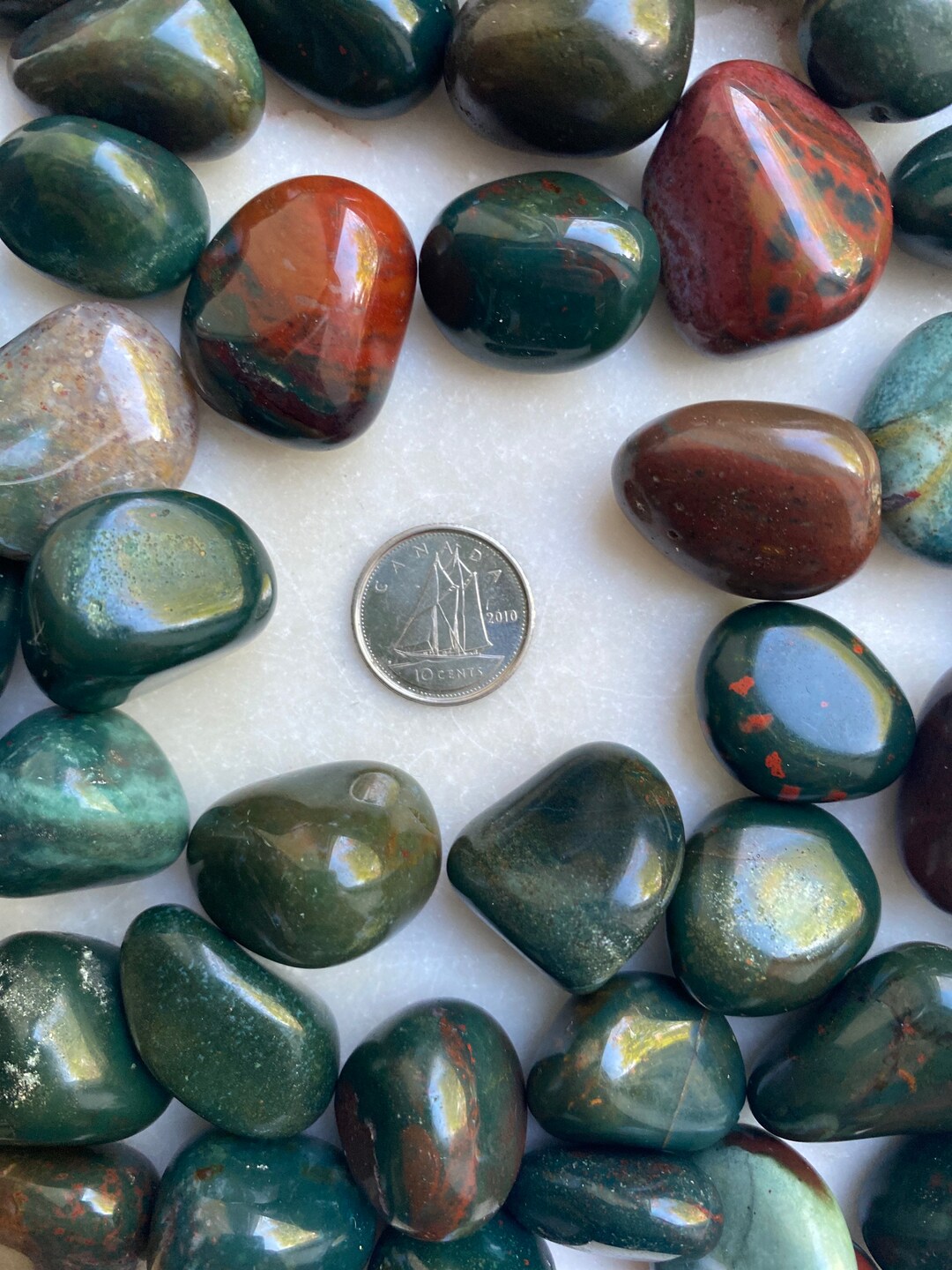 Bloodstone India SMALL Tumbled Crystal - Etsy