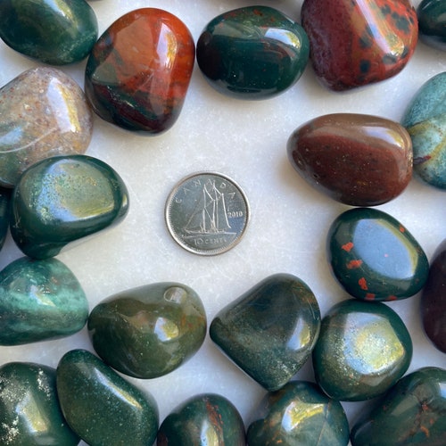 Bloodstone India SMALL Tumbled Crystal | Etsy