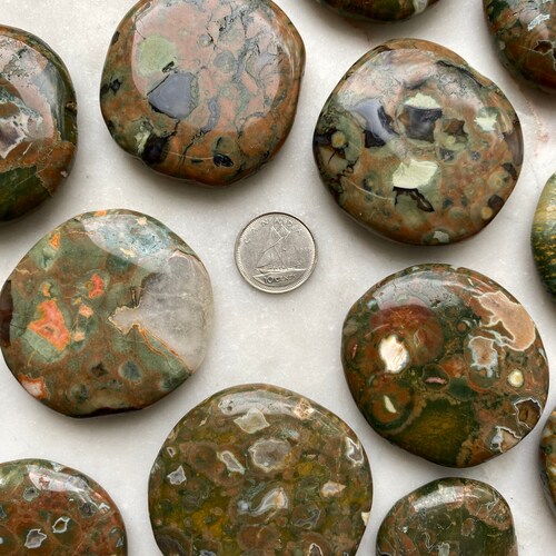 Birds Eye Jasper Rhyolite Crystal Tumbled Stone Polished - Etsy