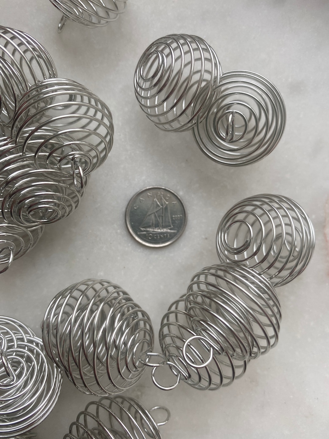 Medium Coil Cage (silver Plated) - Etsy
