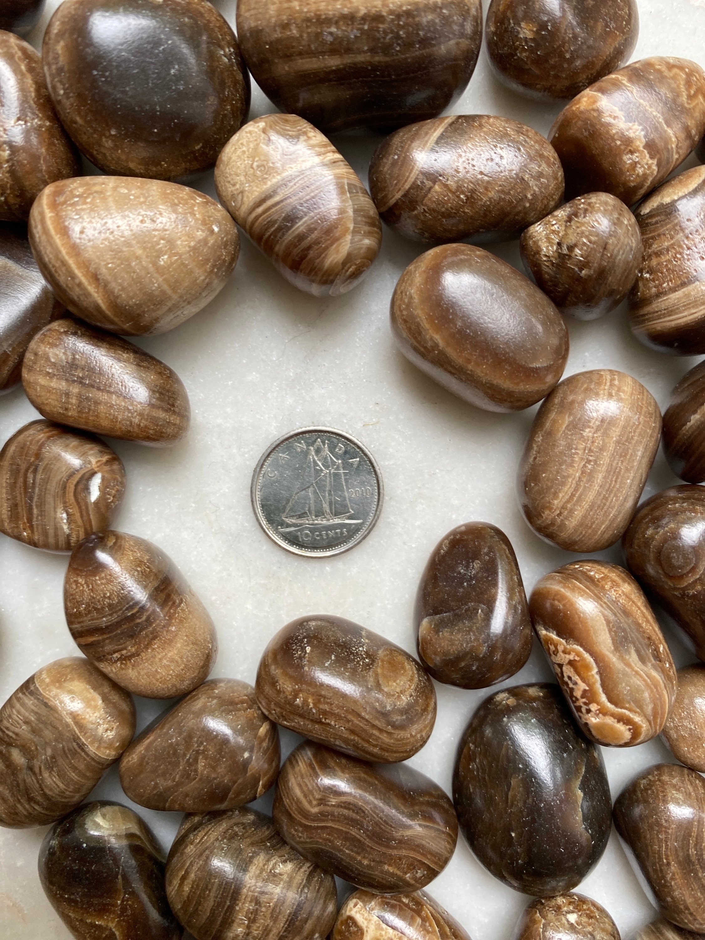 Aragonite Brown Tumbled Crystal Stone | Etsy