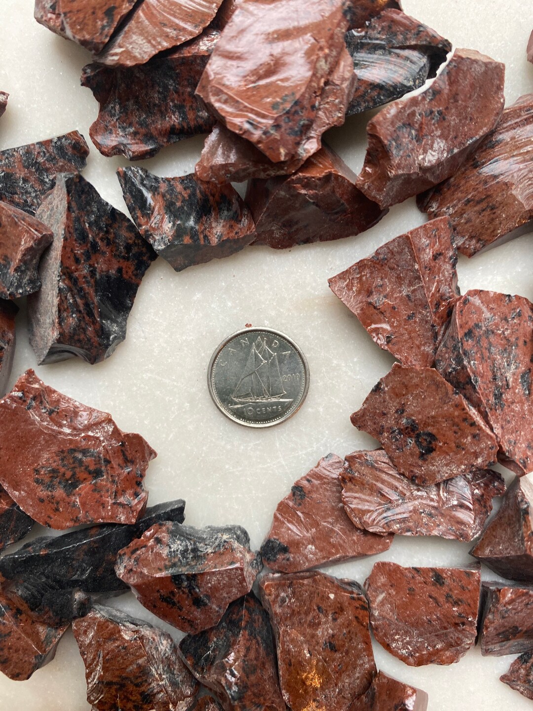 Mahogany Obsidian SMALL Rough Chips (includes 10 Grams) - Etsy