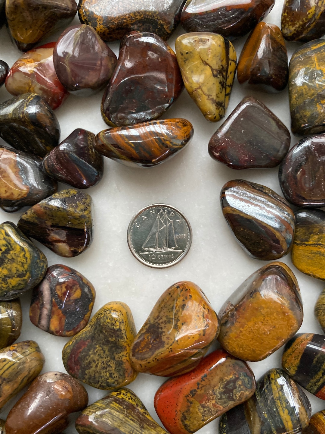 Tiger Iron Tumbled Crystal Stone - Etsy