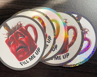 Fill Me up Sticker - Etsy