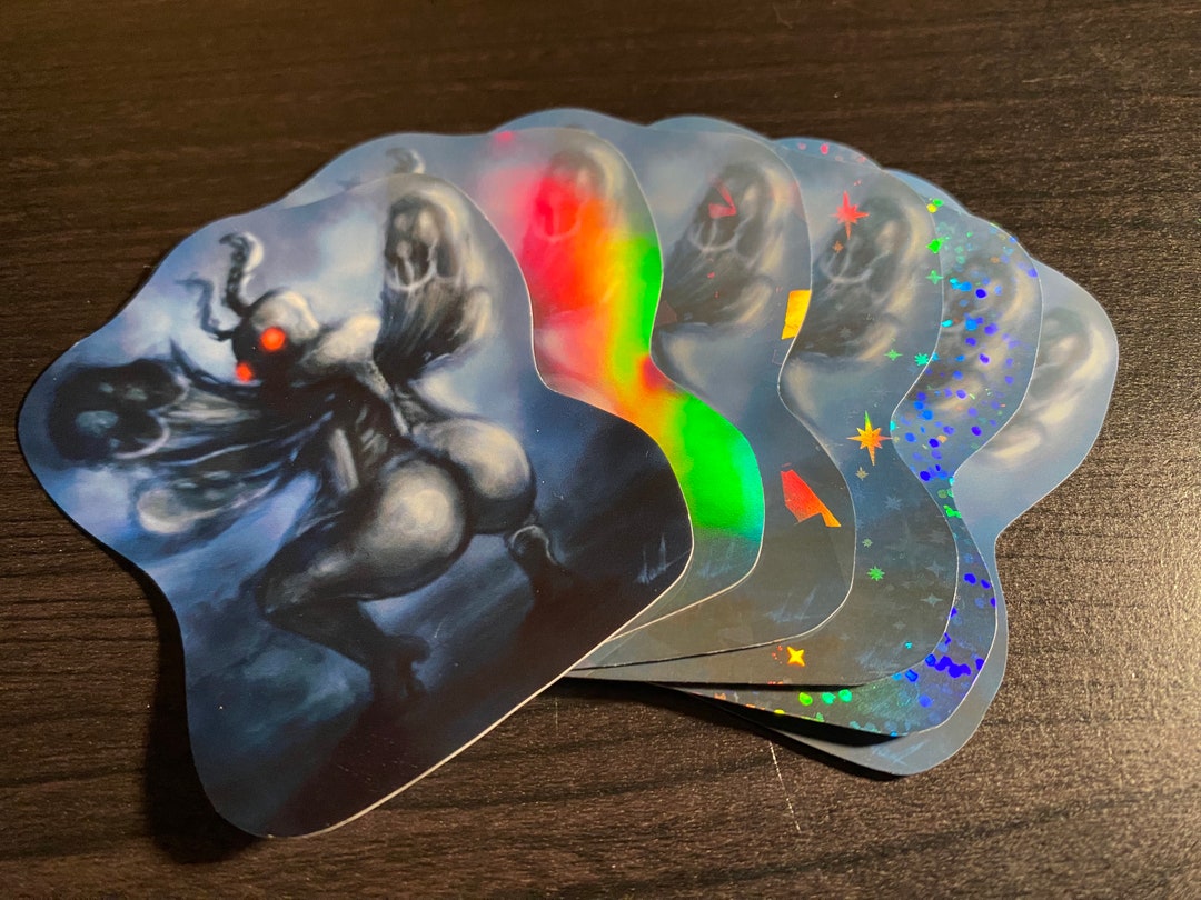 Twerking Mothman Sticker Matte, Glossy, Holographic, and Set - Etsy