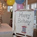 Birthday Banner, 18x24, Wall Sign, Door Hanger, Reusable Party Decor ...