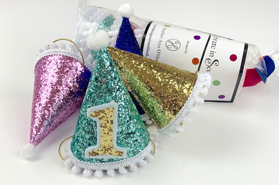 Customize Mini Party Hats First Birthday 1st 2nd 50th - Etsy