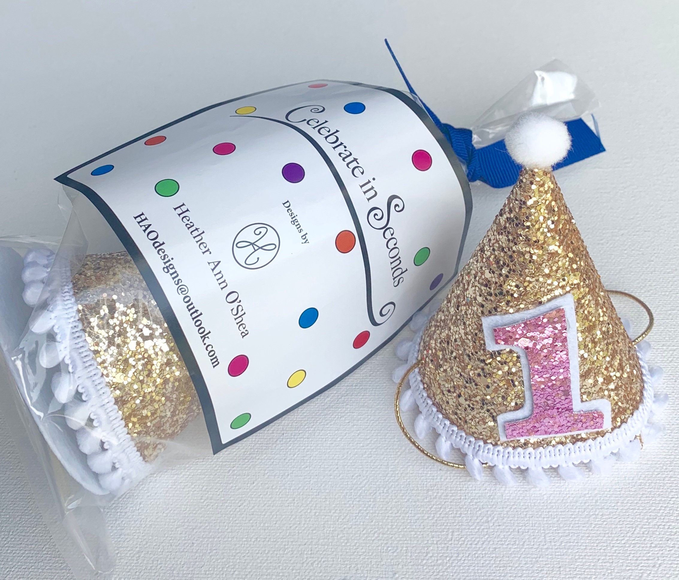 Customize Mini Party Hats First Birthday 1st 2nd 50th | Etsy