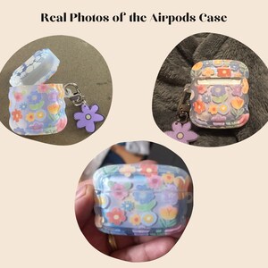 Flowers With Pendant Airpods Case, Cute Airpods Case, Floral Airpods ...