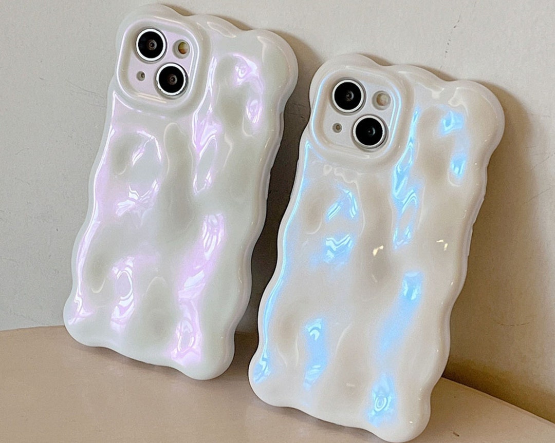 Glitter Bubbles 3D Phonecase for iPhone 11 12 13 14 Softcase White ...