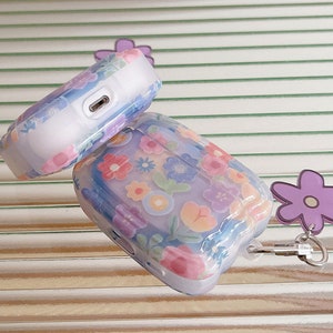 Flowers With Pendant Airpods Case, Cute Airpods Case, Floral Airpods ...