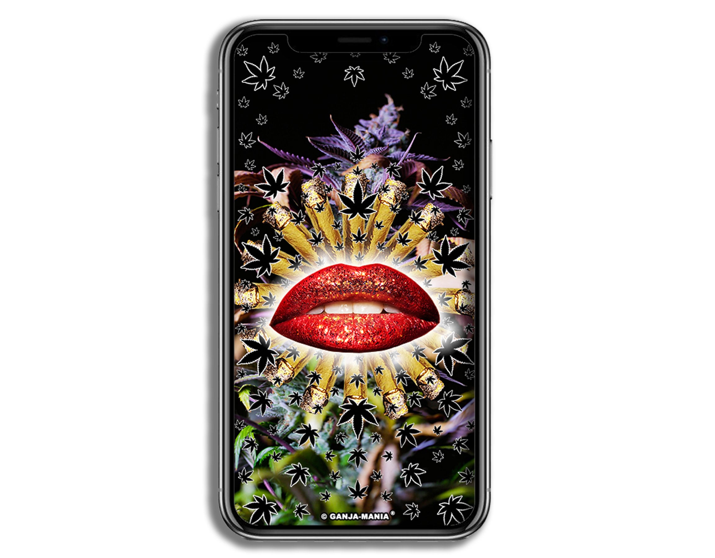 GANJA-MANIA® Weed-themed Phone Wallpaper/background Iphone/android ...