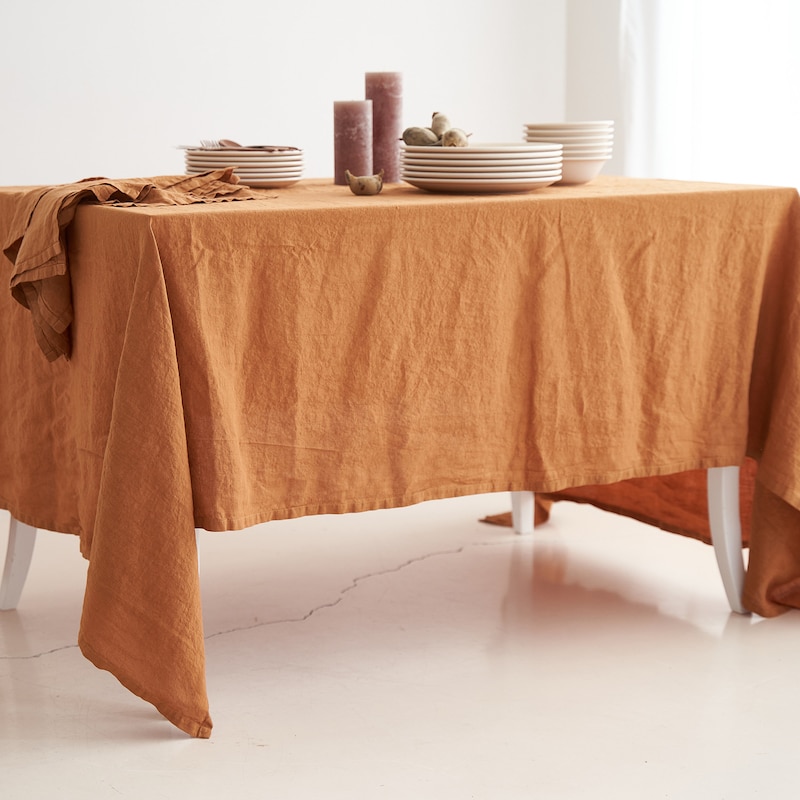 Linen Tablecloth - Etsy
