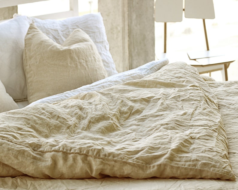 Linen Duvet Cover Sand Bedding Linen Bedding Pure Linen - Etsy