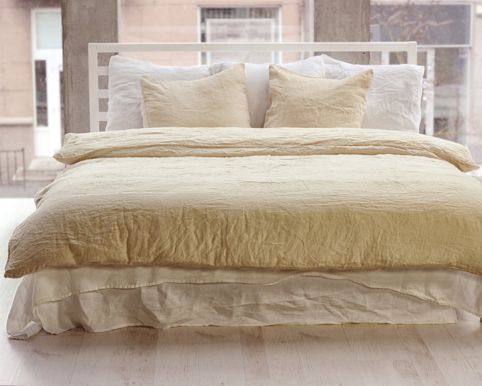 Linen Duvet Cover Sand Bedding Linen Bedding Pure Linen | Etsy