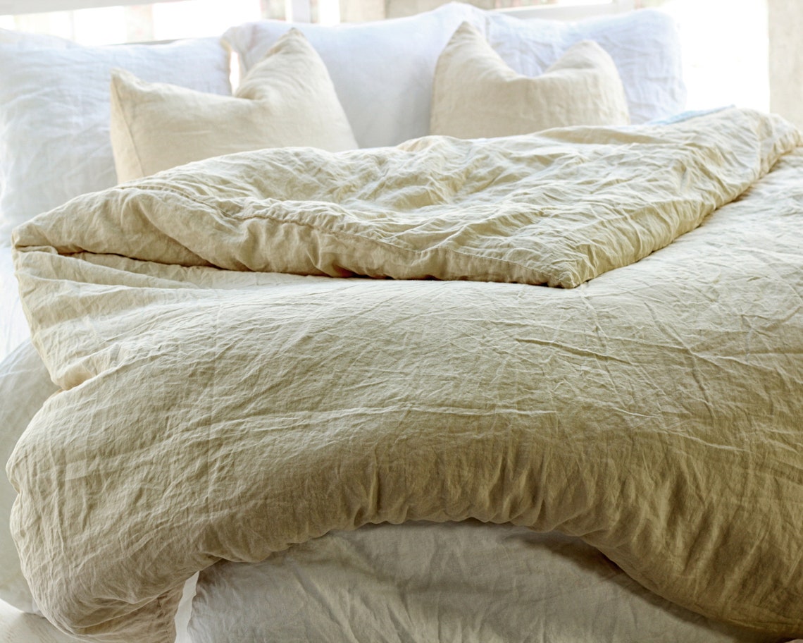 Linen duvet cover Sand bedding Linen bedding Pure linen | Etsy