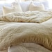 3 Piece Linen Bedding Set, Sand Linen Bedding, Linen Bedding, Linen ...