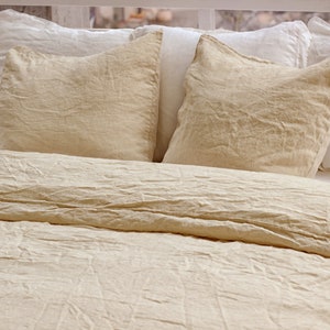 Linen Duvet Cover, Sand Bedding, Linen Bedding, Pure Linen Duvet, Duvet ...