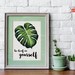Printable Wall Art - Be-leaf in Yourself - Etsy
