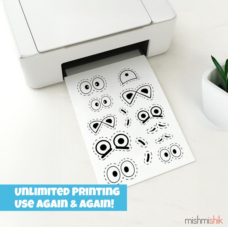 Printable Build-a-monster Craft Kit: Mix & Match Activity (PDF) - Etsy