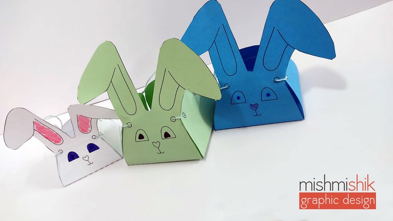 Printable DIY Bunny Box for Kids - Etsy