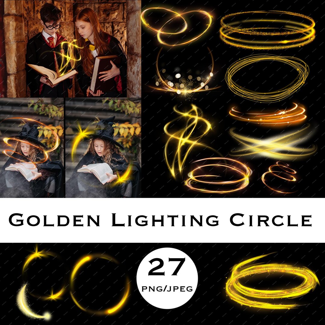 Golden Lighting Circle Png, Circles of Light, Light Effect, Golden ...