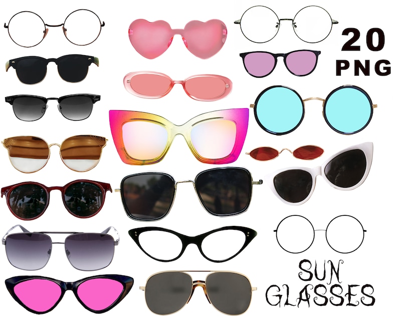 Glasses Png, Sunglasses Overlays, Sunglasses Clipart, Eyeglass Outline ...