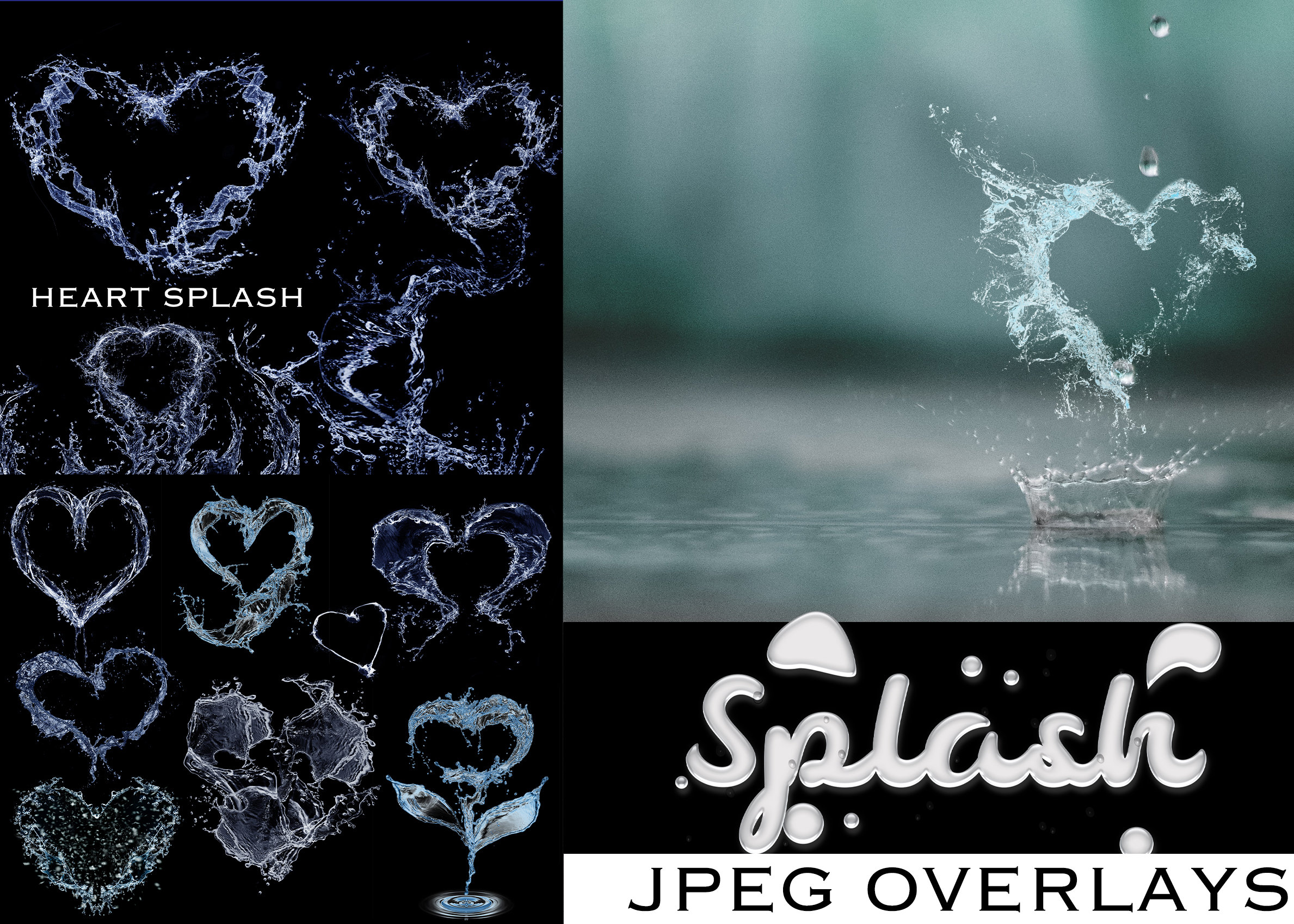 Water Splash Overlays Splash Png Water Splash Png Water - Etsy