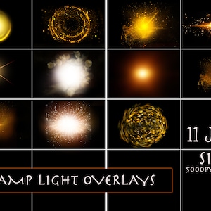 Light Photo Overlays, Lamp Light Overlay, Glowing Lantern Light Photo ...