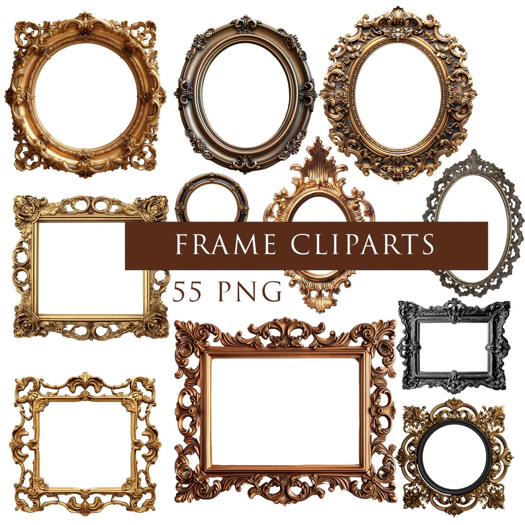 Wooden Frame Clipart Printable Timber Frame PNG Wooden Frame ...