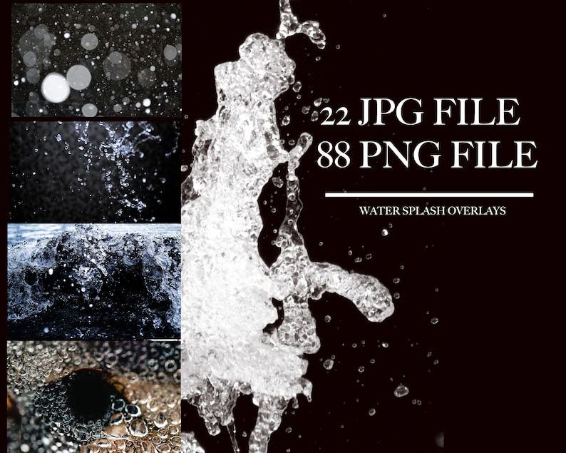 50 Water splash photo overlays Water Overlays Photography Prop Rainy ...