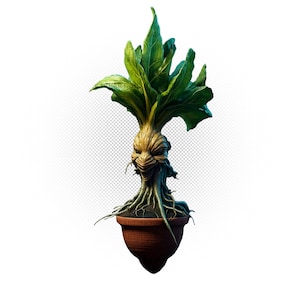 Mandrake Clipart, Mandragora Png, Baby Mandrakes Overlays, Magic Wizard ...