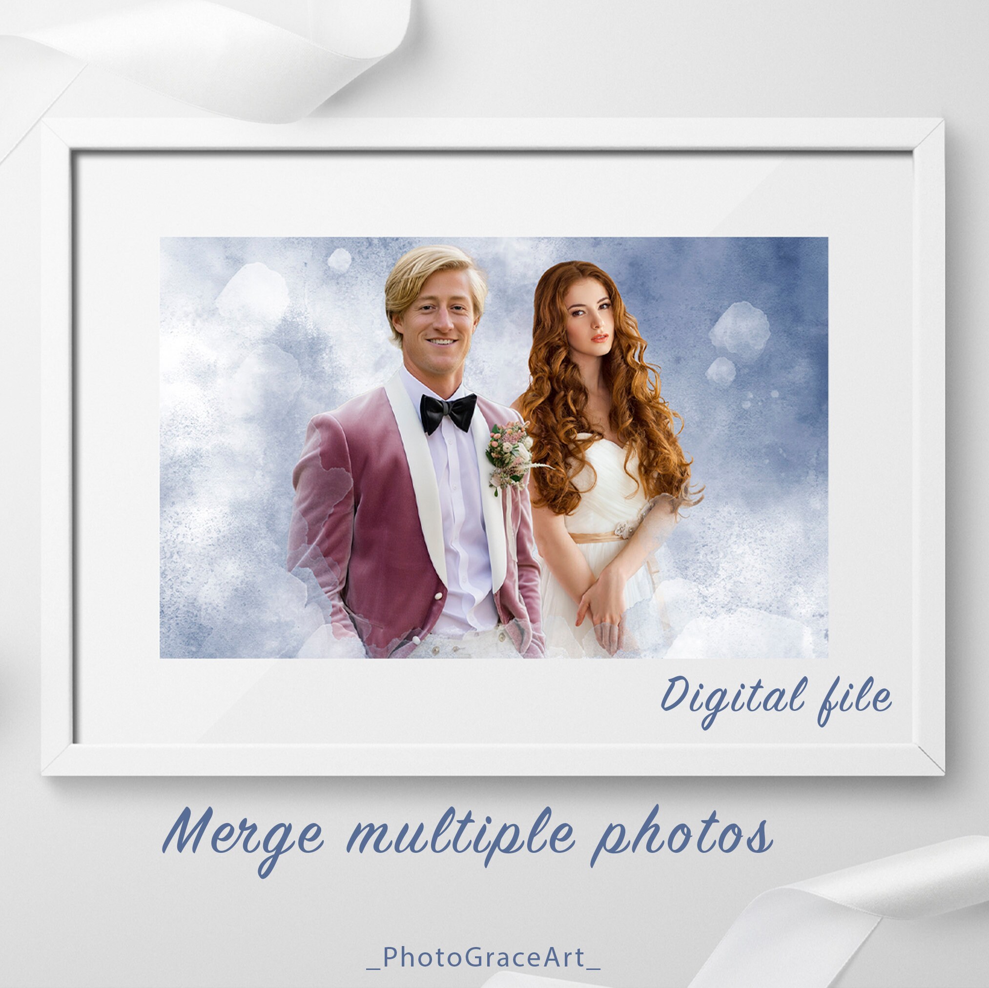Combined Photos, Merge Multiple Photos, Add Loved One to Photo, Family ...