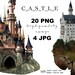 Castle Overlays, Castle Png, Fairy Tale Overlays, Fantasy Castles ...
