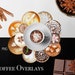 27 Coffee Overlays, Coffee Art Overlay, Latte Art Overlay, Steam ...